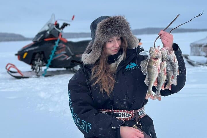 From Ivalo: Ice Fishing Safari to Lake Inari, reindeers & lunch from ...